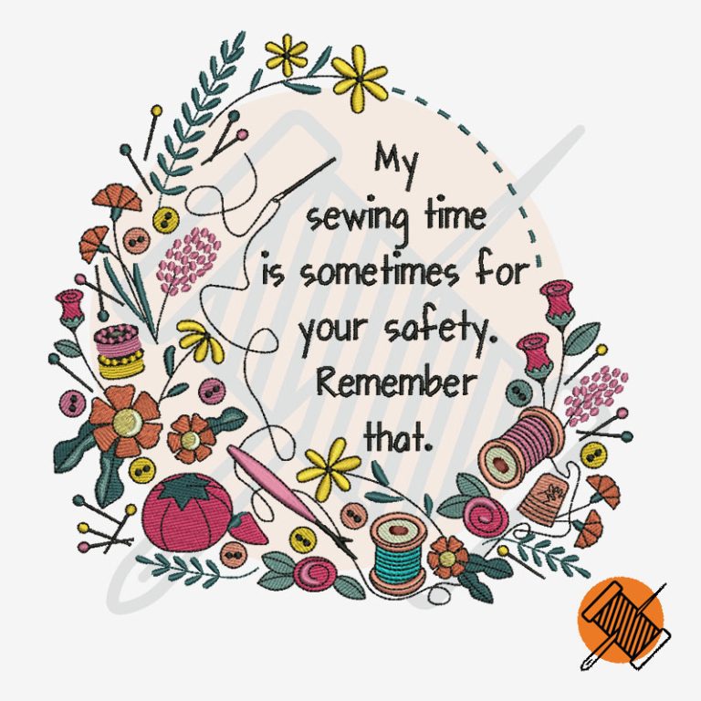 It's Sewing time Digital Embroidery Design - The Hem Stitching